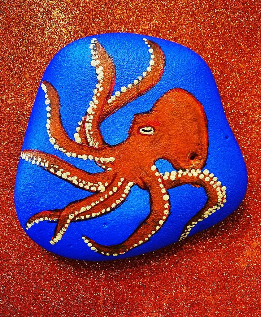 Octopus - Animals Rock Art